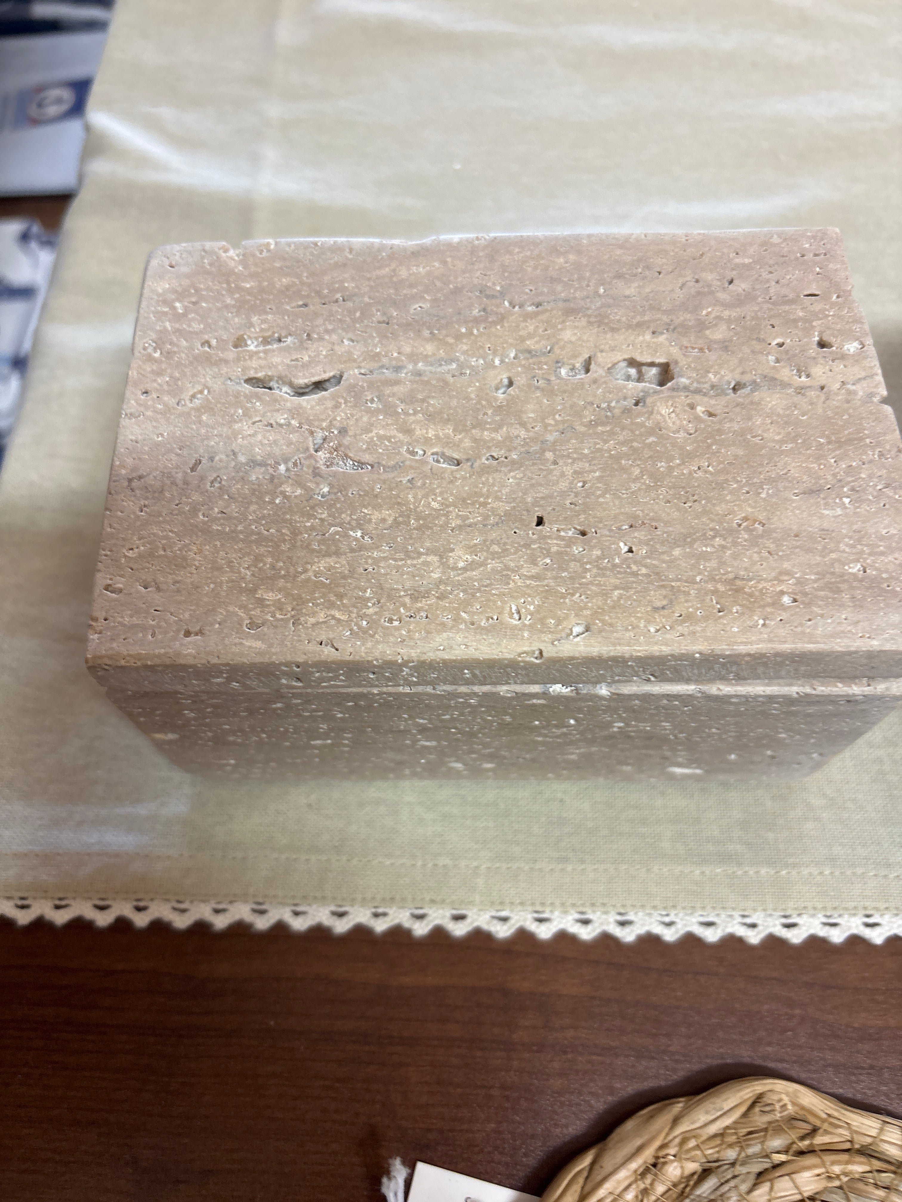 Small stone jewelry box – Wicker Emporium