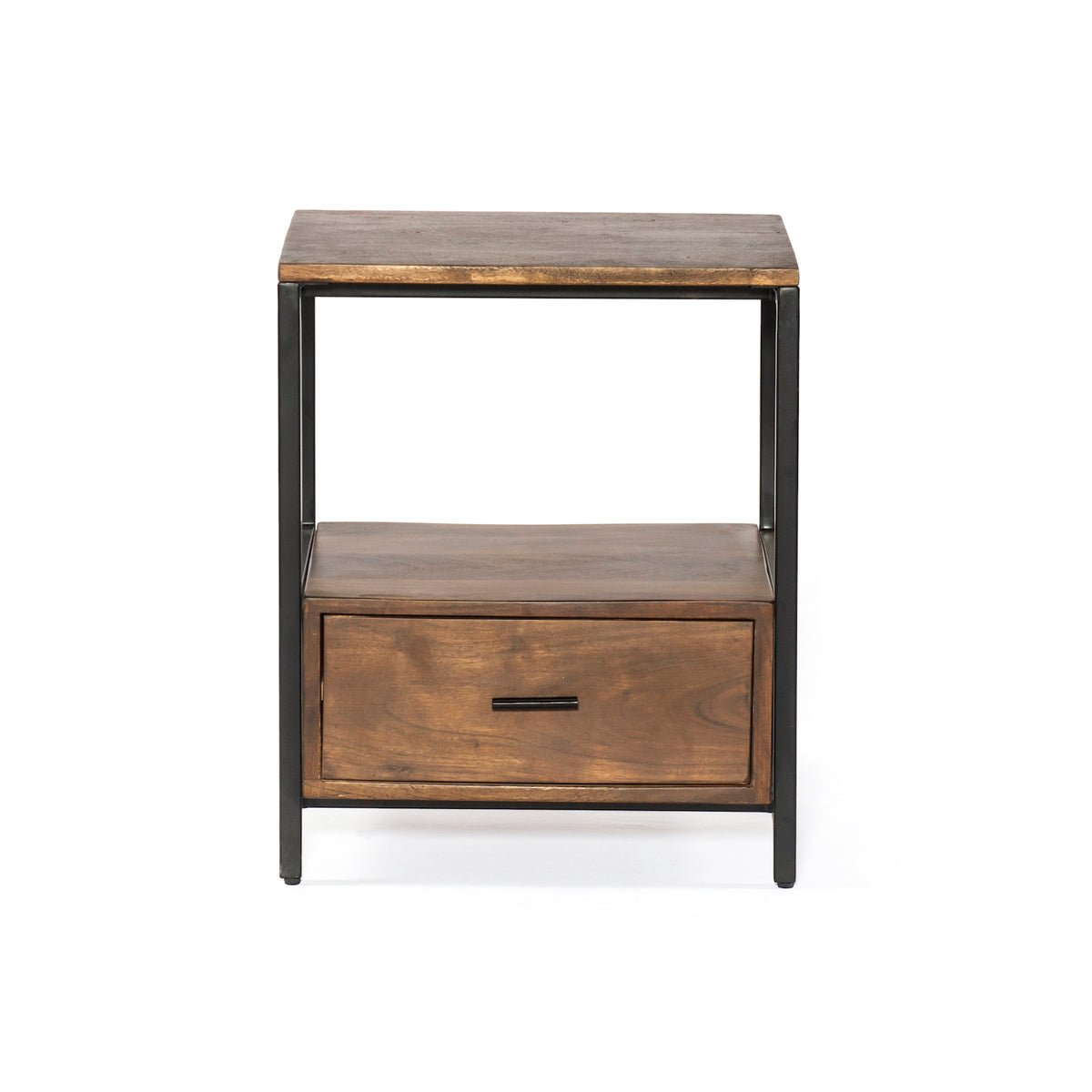 BASIC - Acacia wood night table with 1 drawer – Wicker Emporium